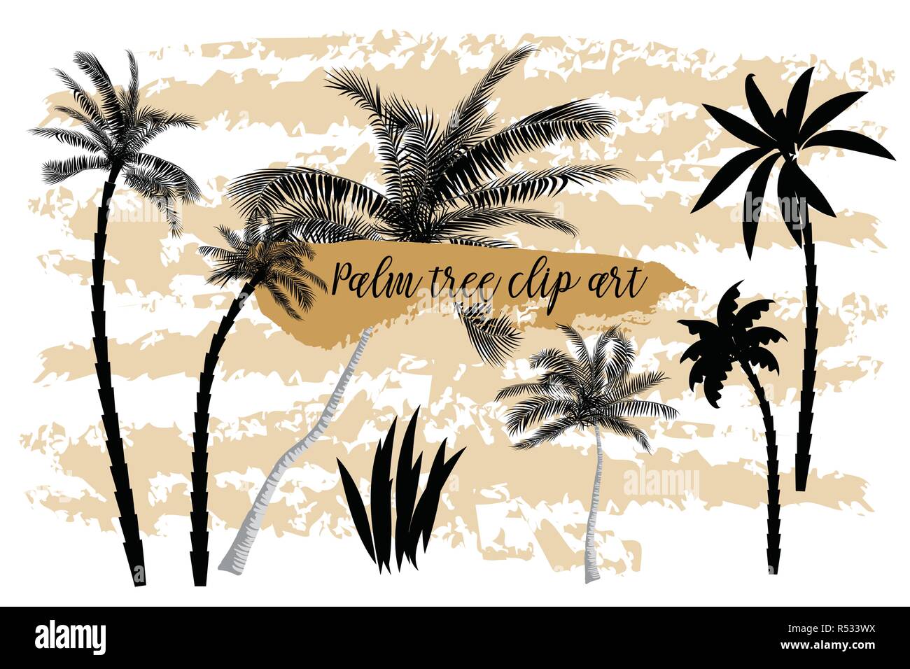 Collection of realistic black silhouettes Stock Vector Image & Art - Alamy