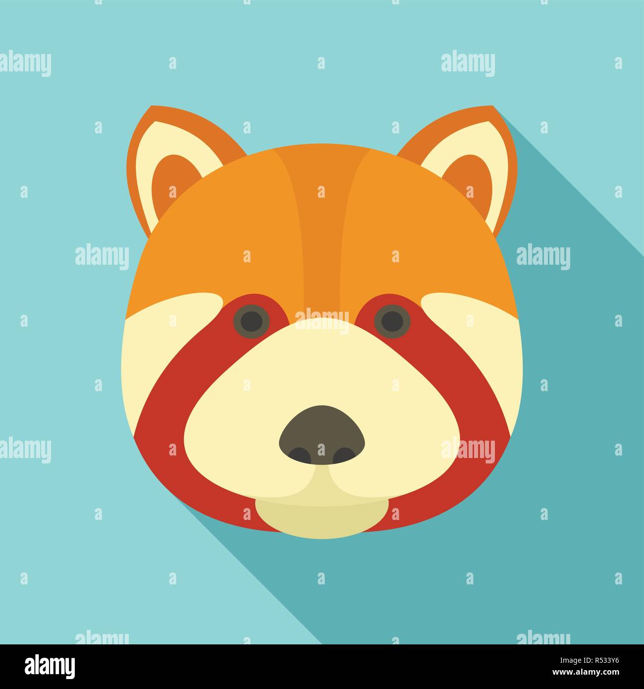 Fox head icon. Flat illustration of fox head vector icon for web design ...