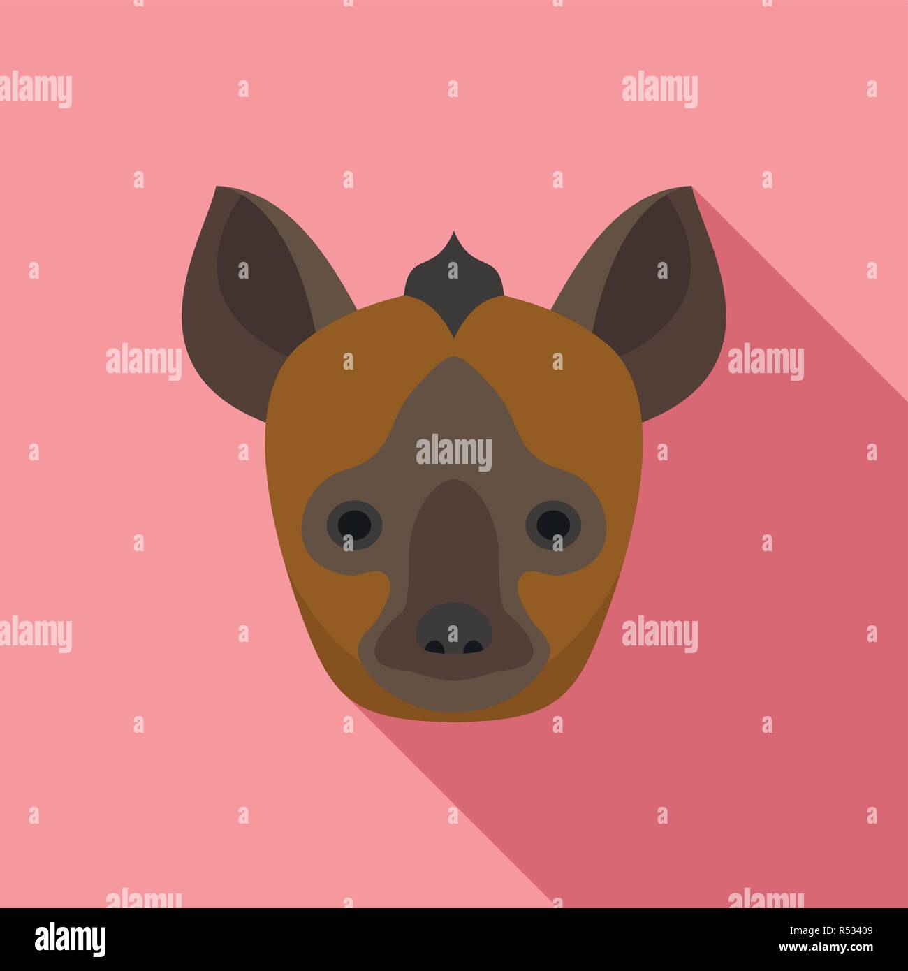 Bat head icon. Flat illustration of bat head vector icon for web design ...