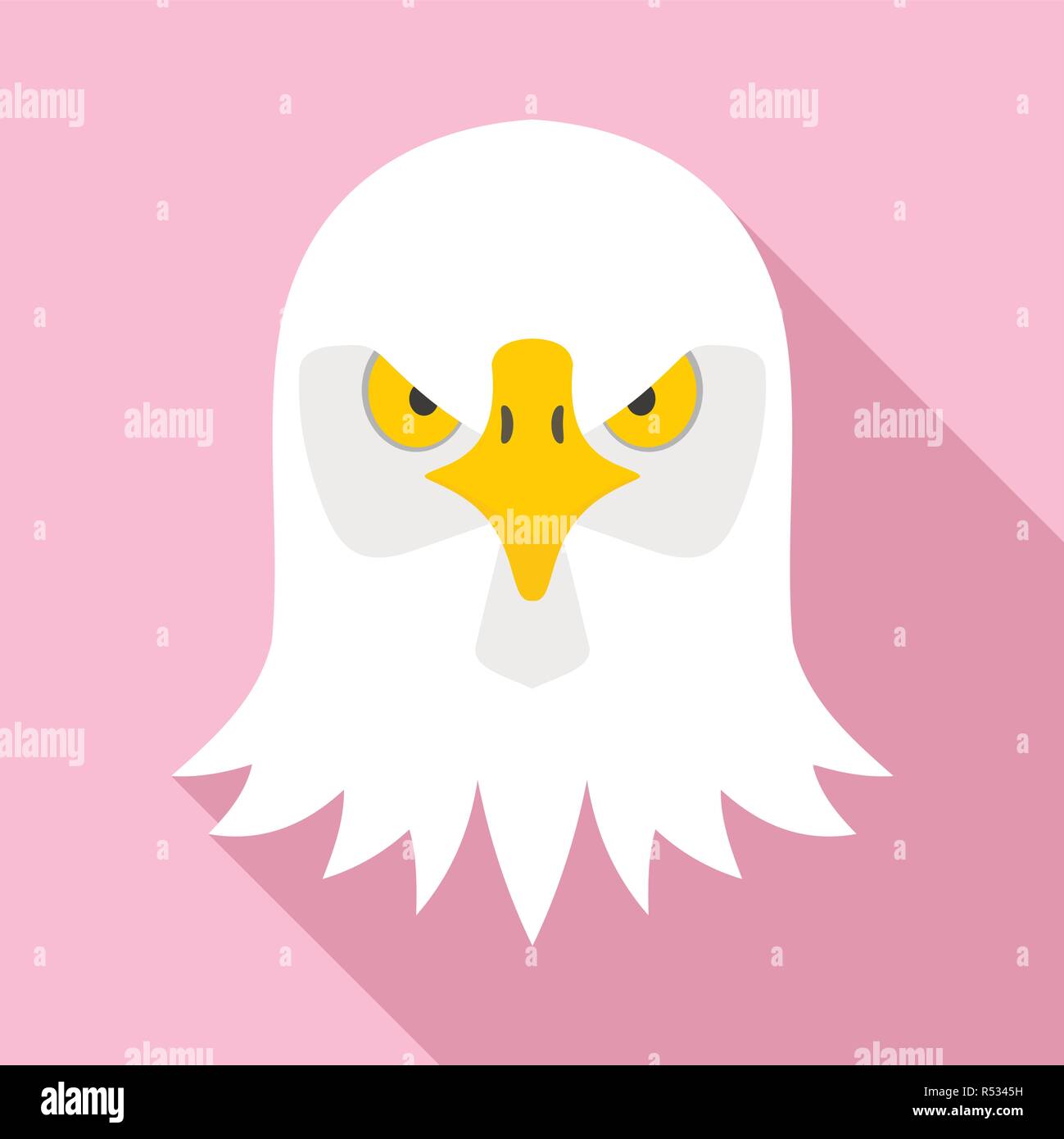 Eagle head icon. Flat illustration of eagle head vector icon for web ...
