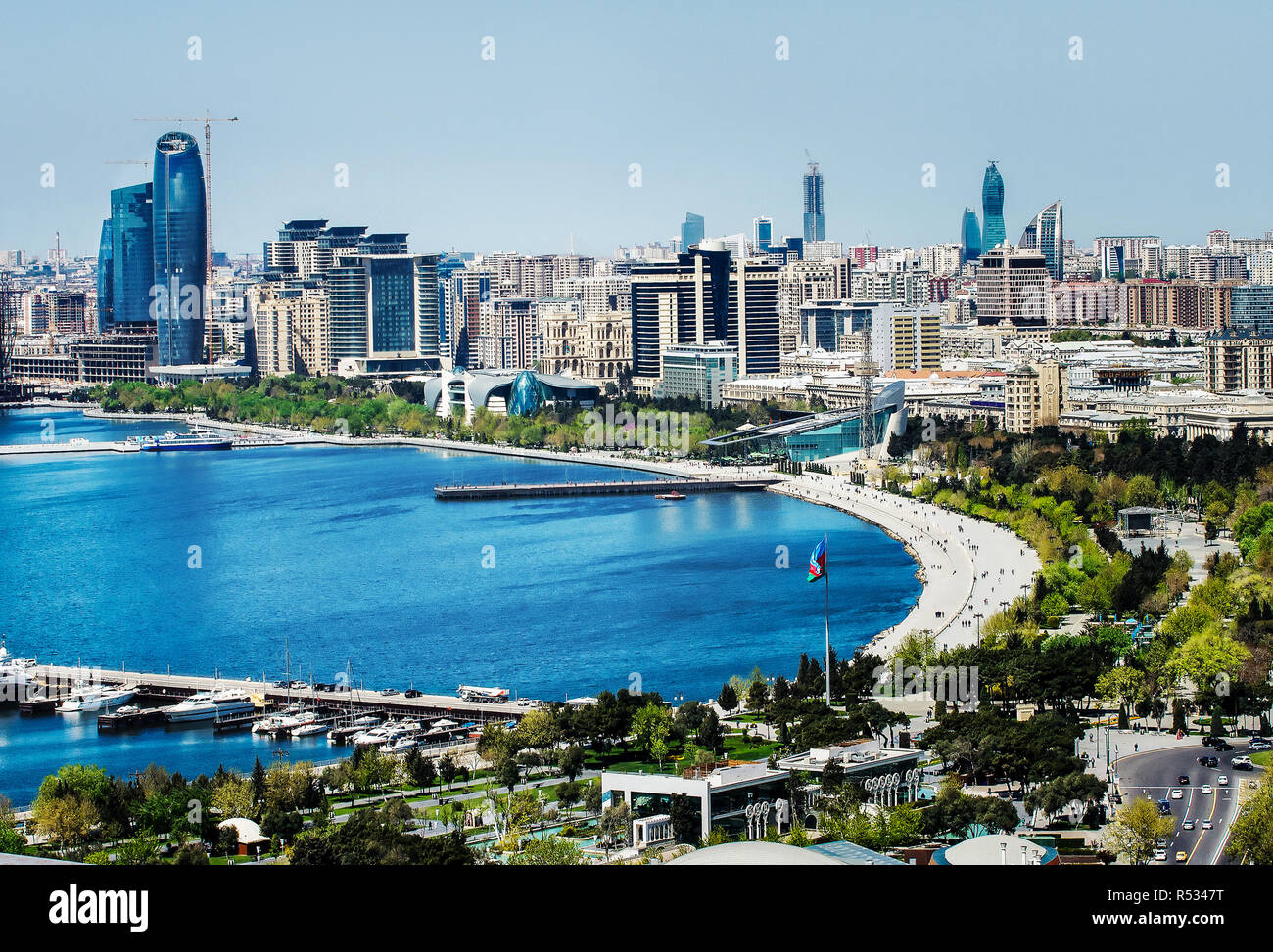 Azerbaijan baku skyline hi-res stock photography and images - Alamy