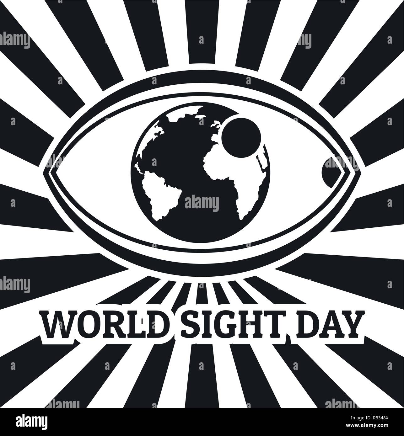 World sight day concept background. Simple illustration of world sight ...