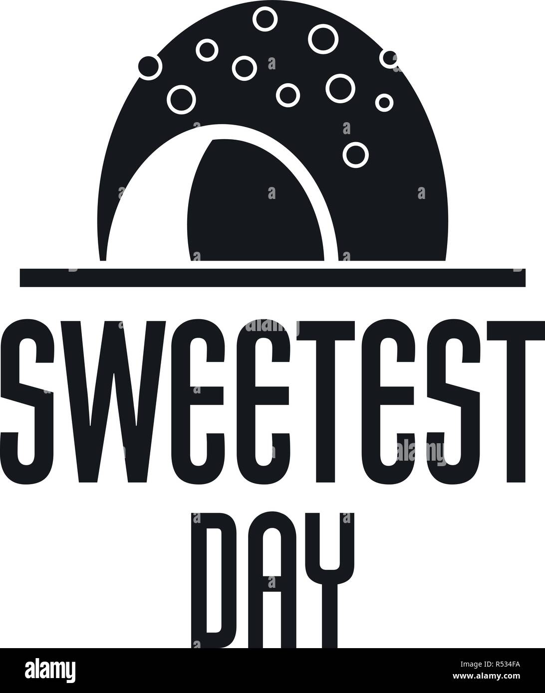 Candy sweet day logo. Simple illustration of candy sweet day vector ...
