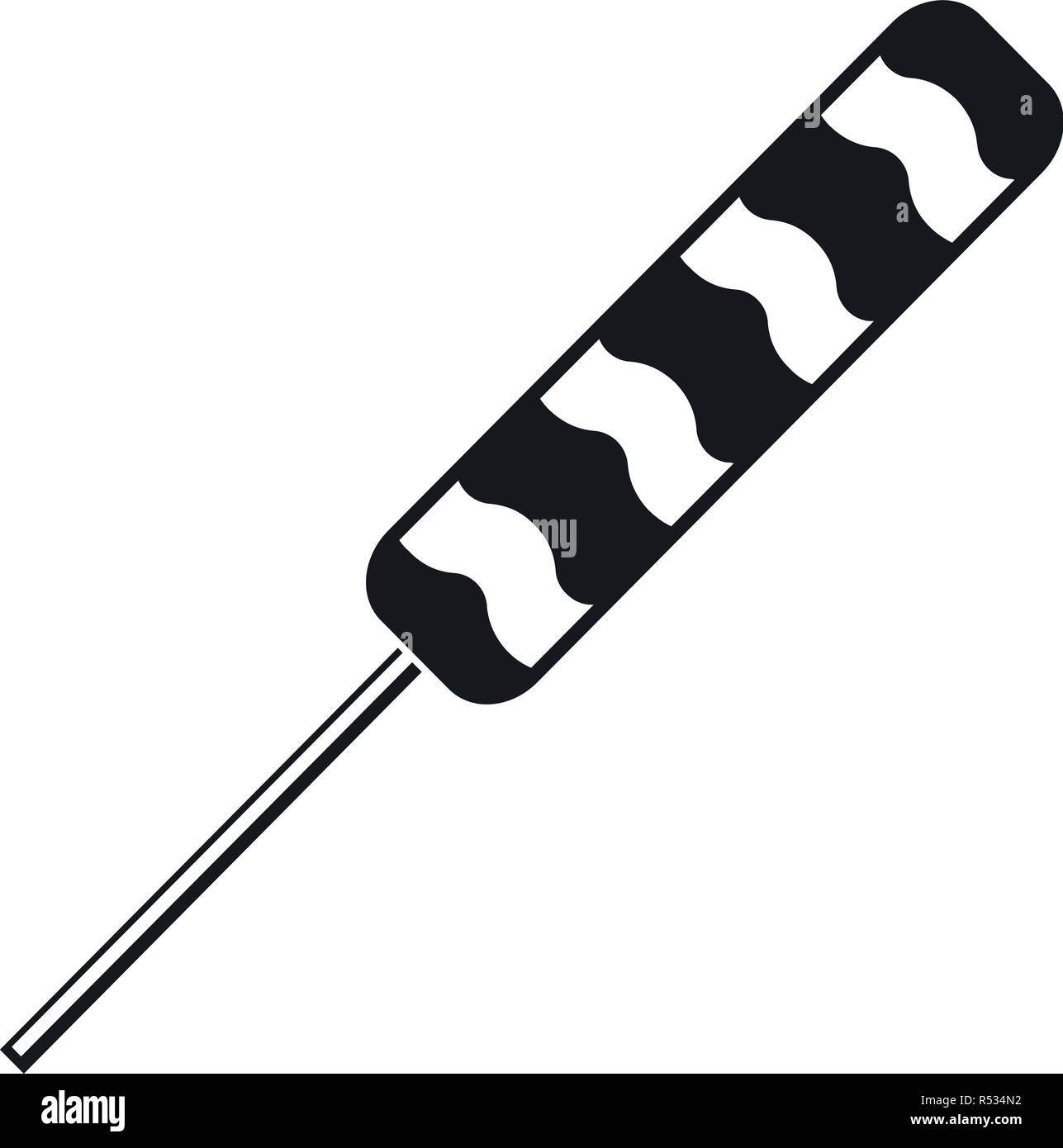 Candy sweet stick icon. Simple illustration of candy sweet stick vector ...