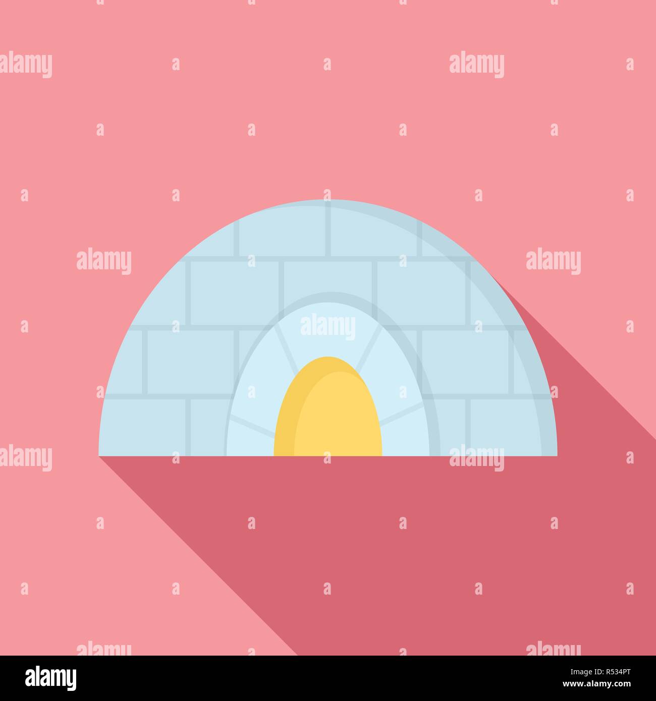 Icehouse icon. Flat illustration of icehouse vector icon for web design ...