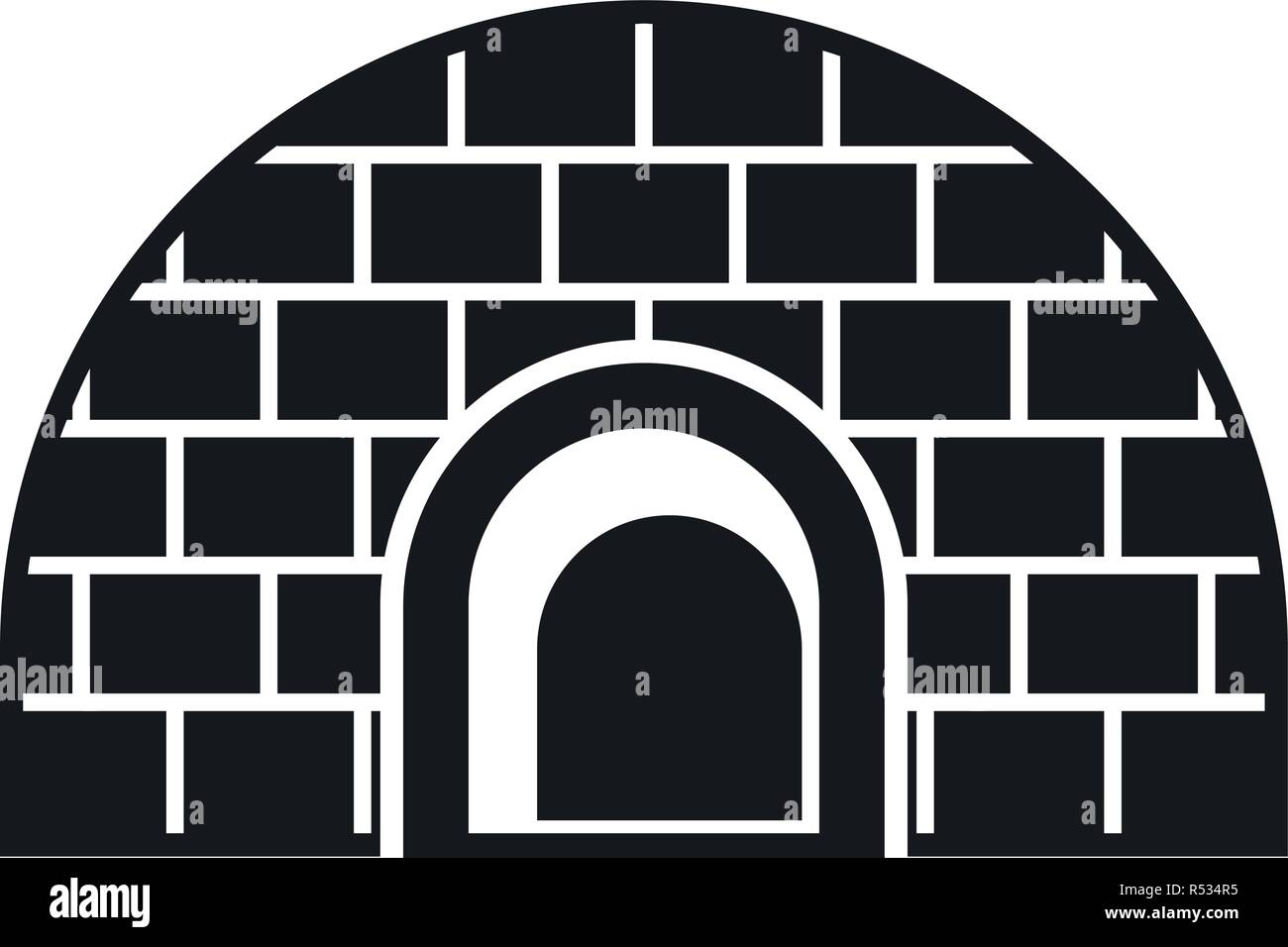 Igloo icon. Simple illustration of igloo vector icon for web design ...