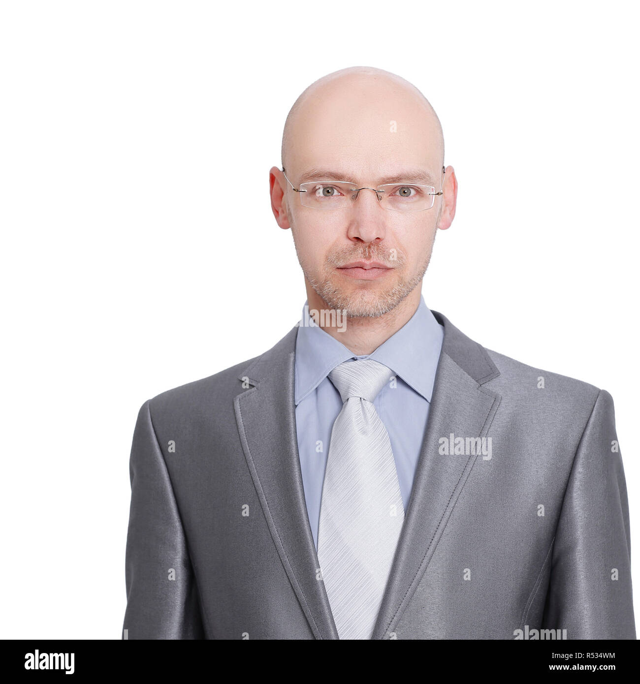 portrait of confident businessman isolated on white Stock Photo - Alamy