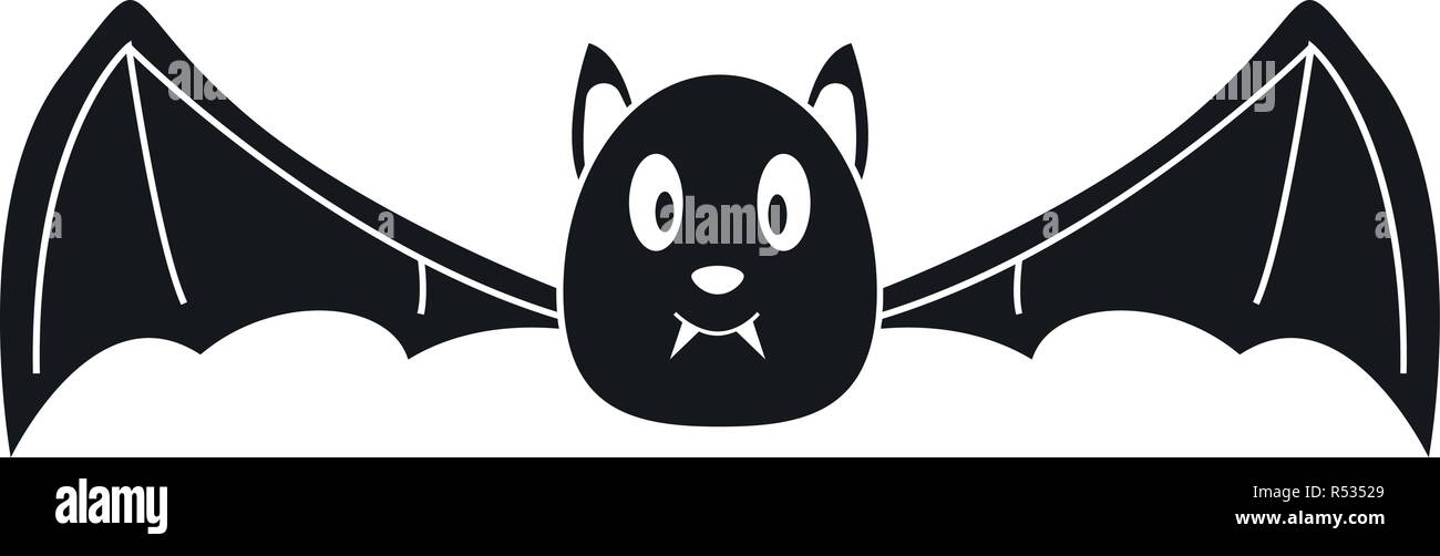 Bat icon. Simple illustration of bat vector icon for web design ...