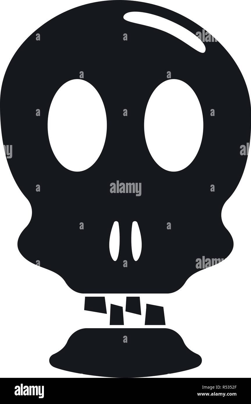 Skull icon. Simple illustration of skull vector icon for web design ...