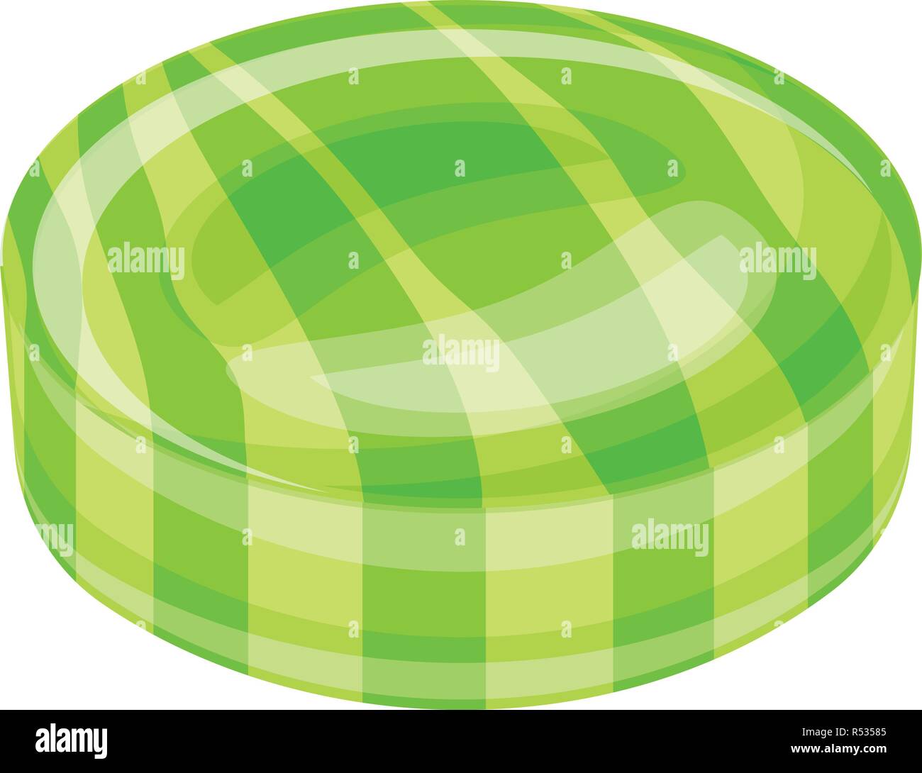 Green caramel icon. Cartoon of green caramel vector icon for web design ...
