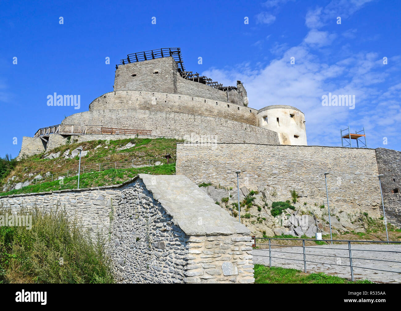 Old fortress in Transylvania Romania Stock Photo - Alamy