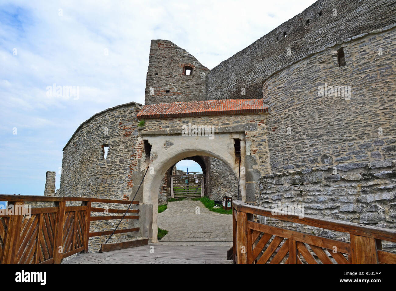 Old fortress in Transylvania Romania Stock Photo - Alamy