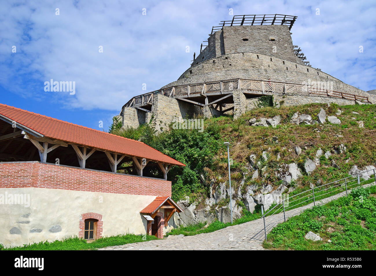 Old fortress in Transylvania Romania Stock Photo - Alamy