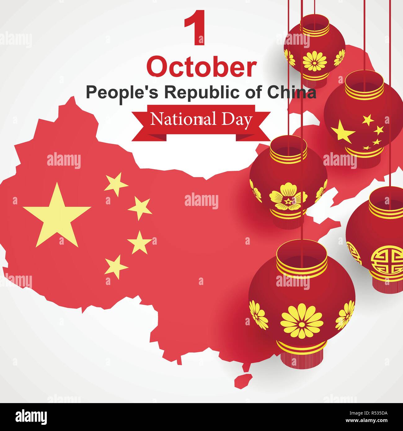 China people national day concept background. Isometric illustration of ...