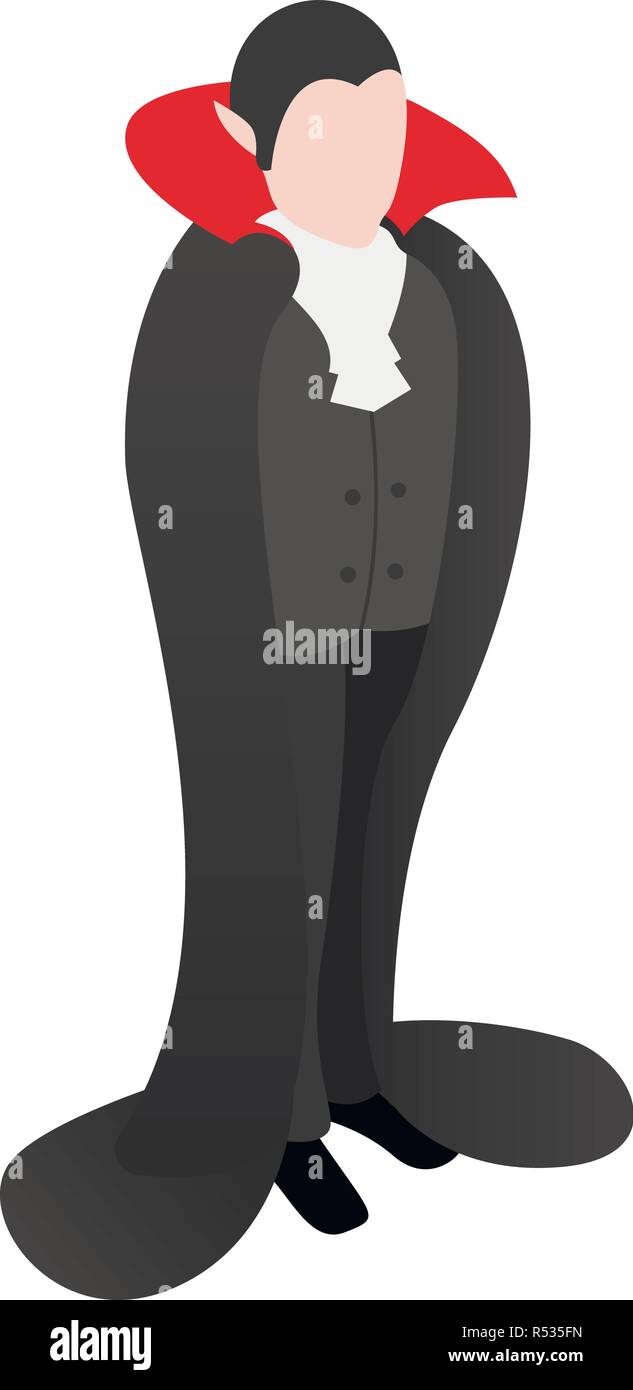 Vampire icon. Isometric of vampire vector icon for web design isolated ...