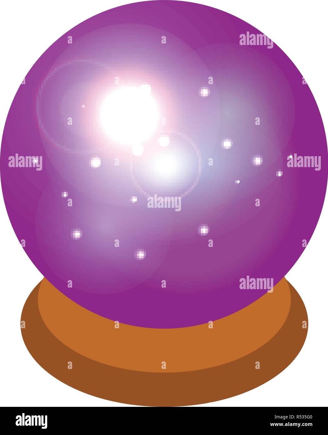 Magic sphere icon. Isometric of magic sphere vector icon for web design ...