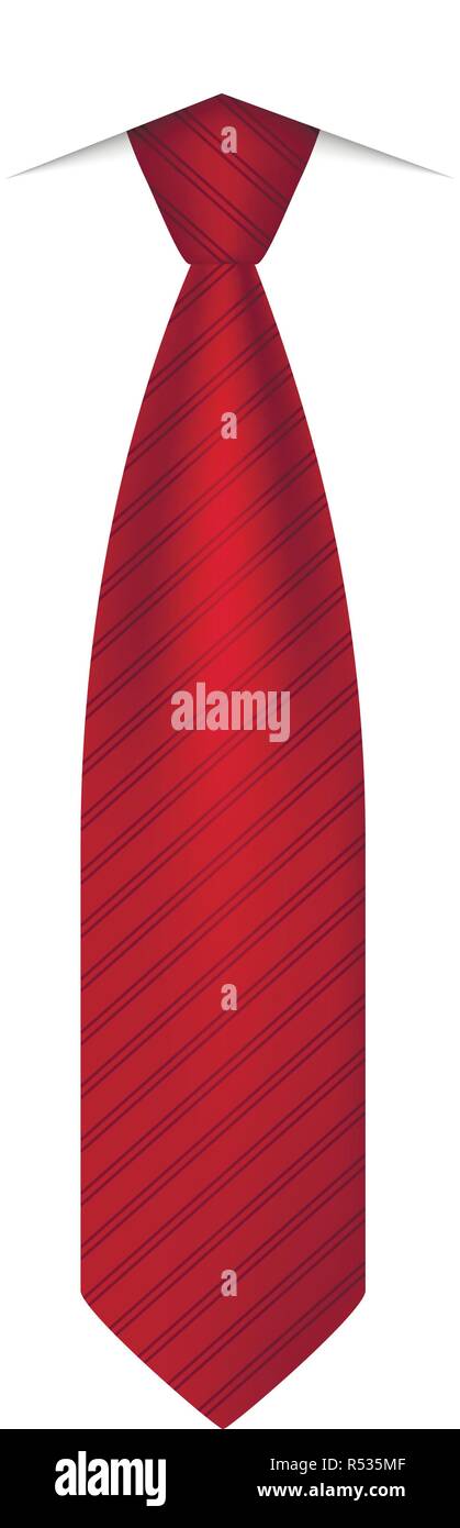 Red tie icon. Realistic illustration of red tie vector icon for web ...