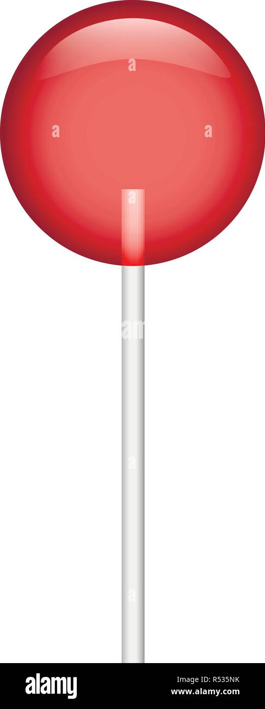 Red bonbon icon. Realistic illustration of red bonbon vector icon for ...