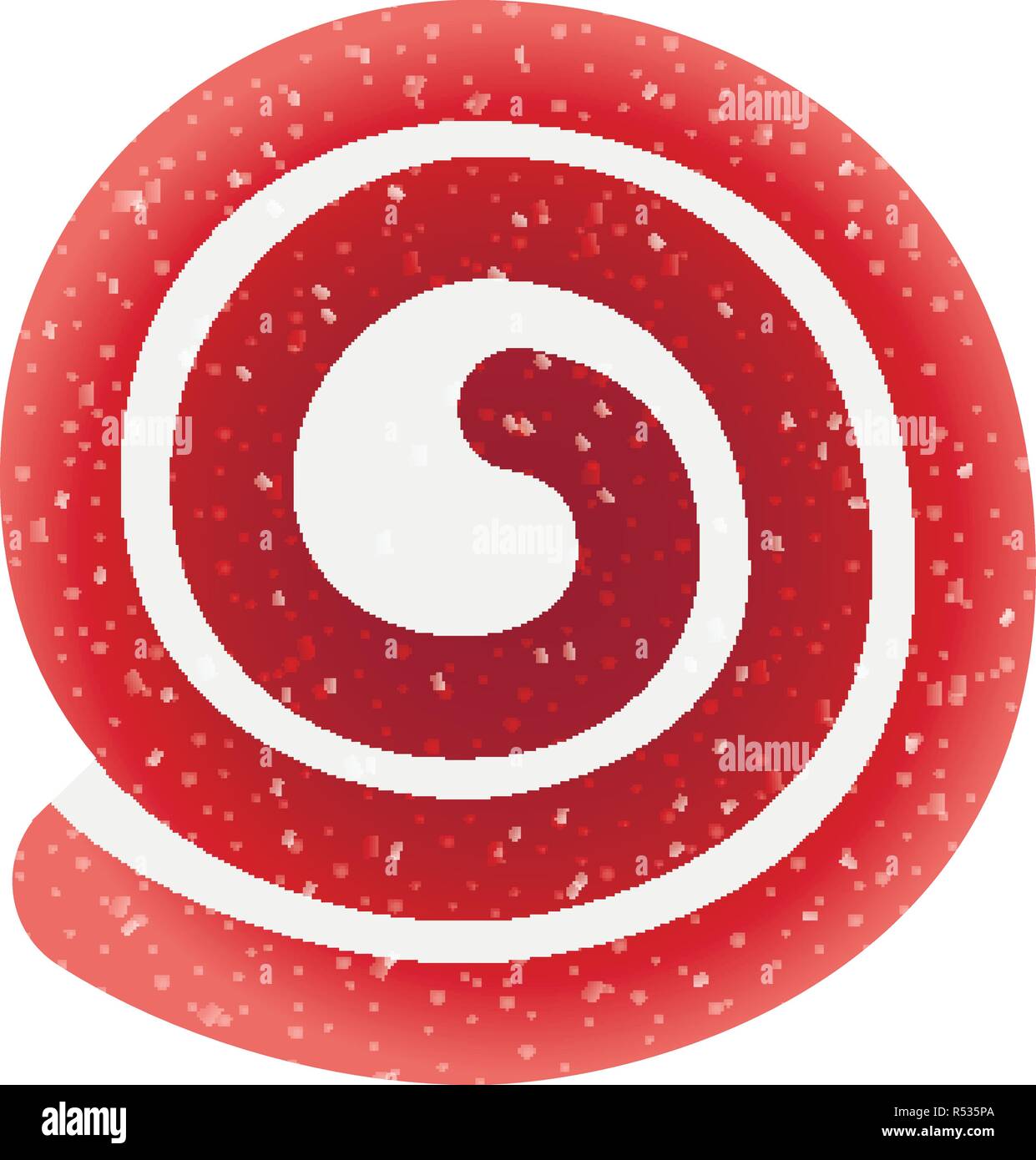 Candy swirl icon. Realistic illustration of candy swirl vector icon for ...