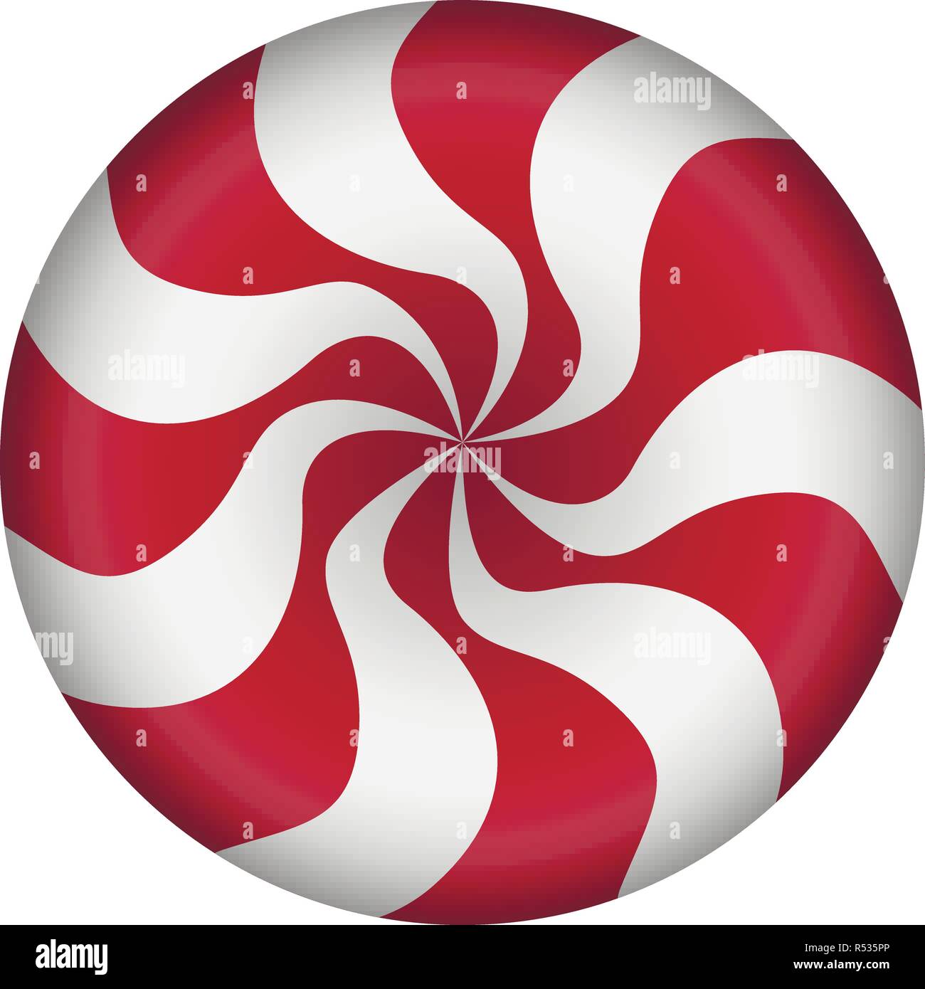 Candy swirl caramel icon. Realistic illustration of candy swirl caramel ...