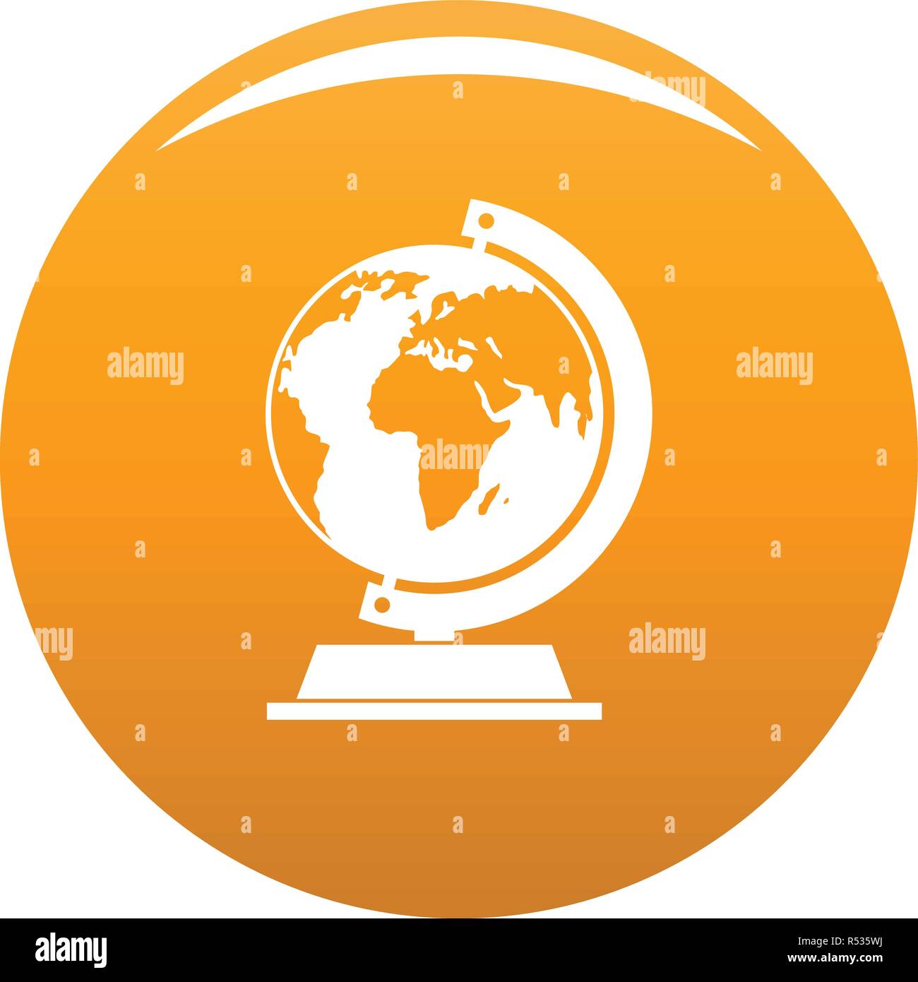 Globe icon. Simple illustration of globe vector icon for any design ...