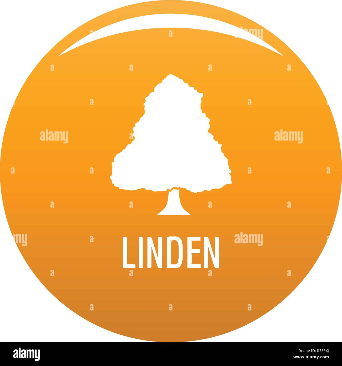 Linden tree icon. Simple illustration of linden tree vector icon for ...