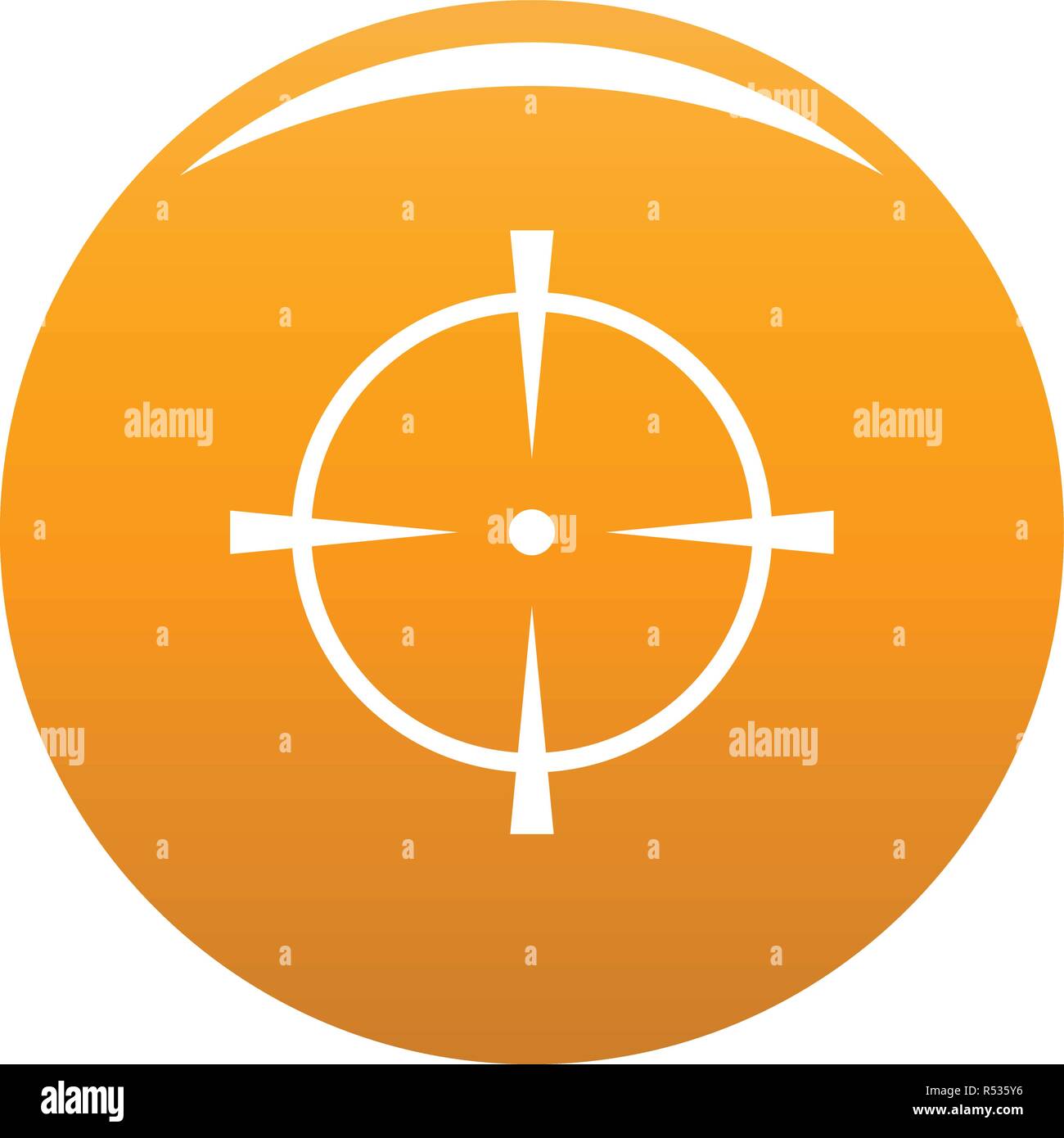 Radar screen icon. Simple illustration of radar screen vector icon for ...