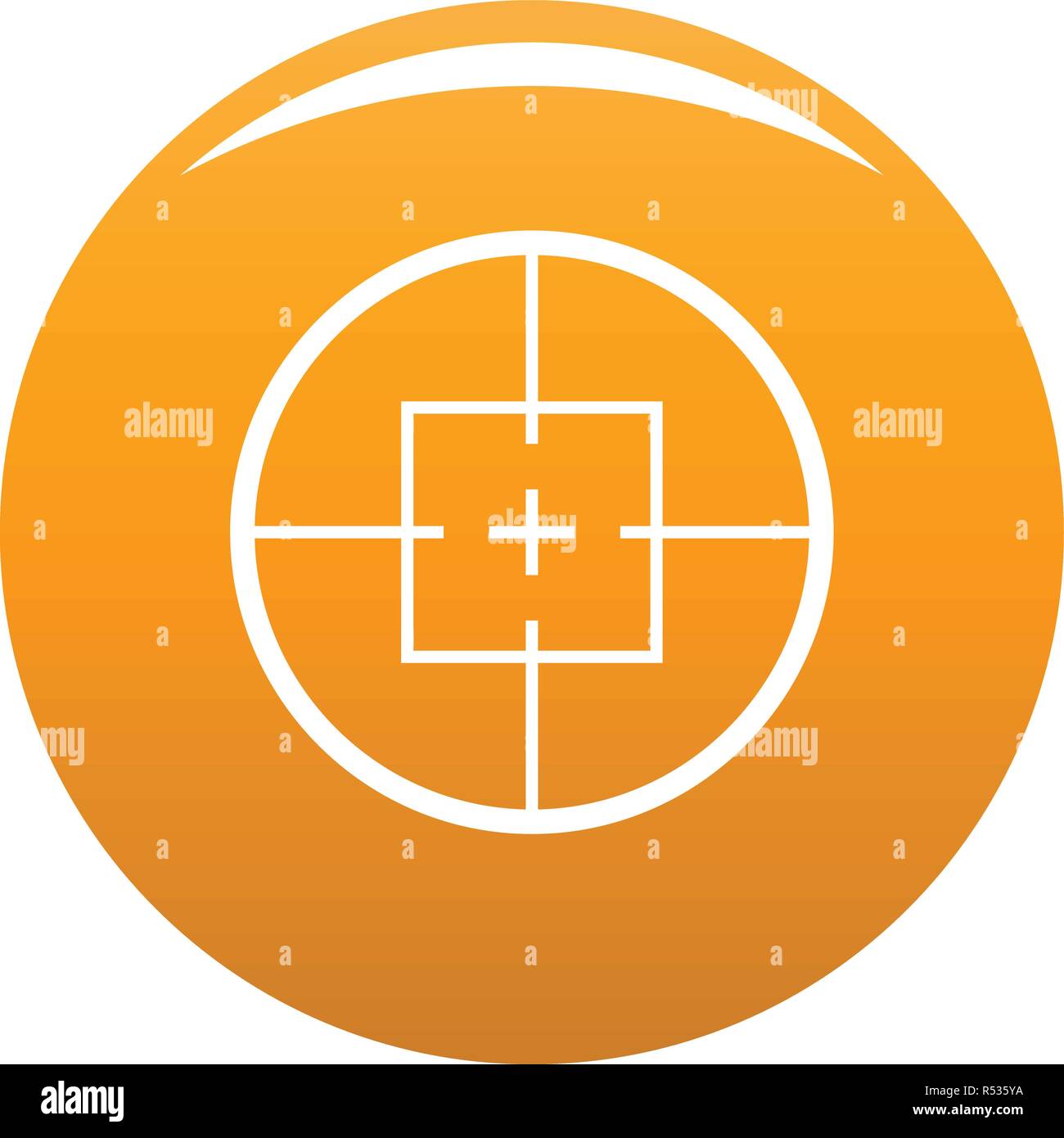 Aiming device icon. Simple illustration of aiming device vector icon ...