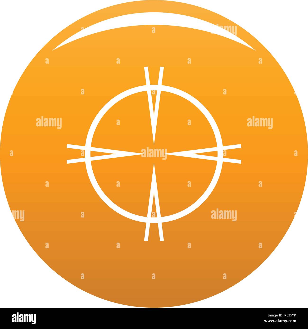 Focal target icon. Simple illustration of focal target vector icon for ...