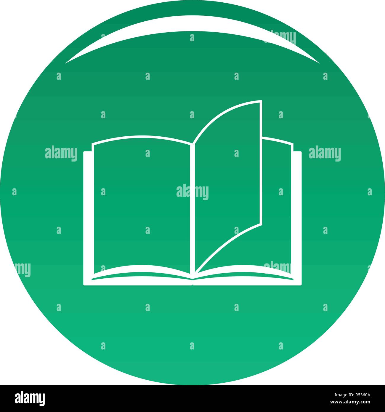 Book page icon. Simple illustration of book page vector icon for any ...