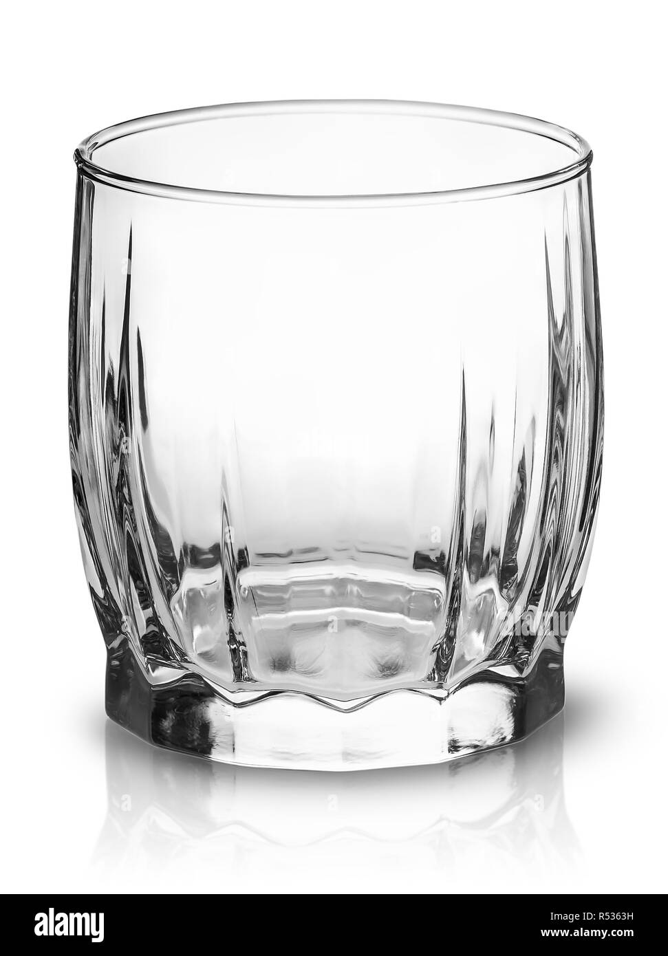 Empty glass whiskey isolated Black and White Stock Photos & Images - Alamy