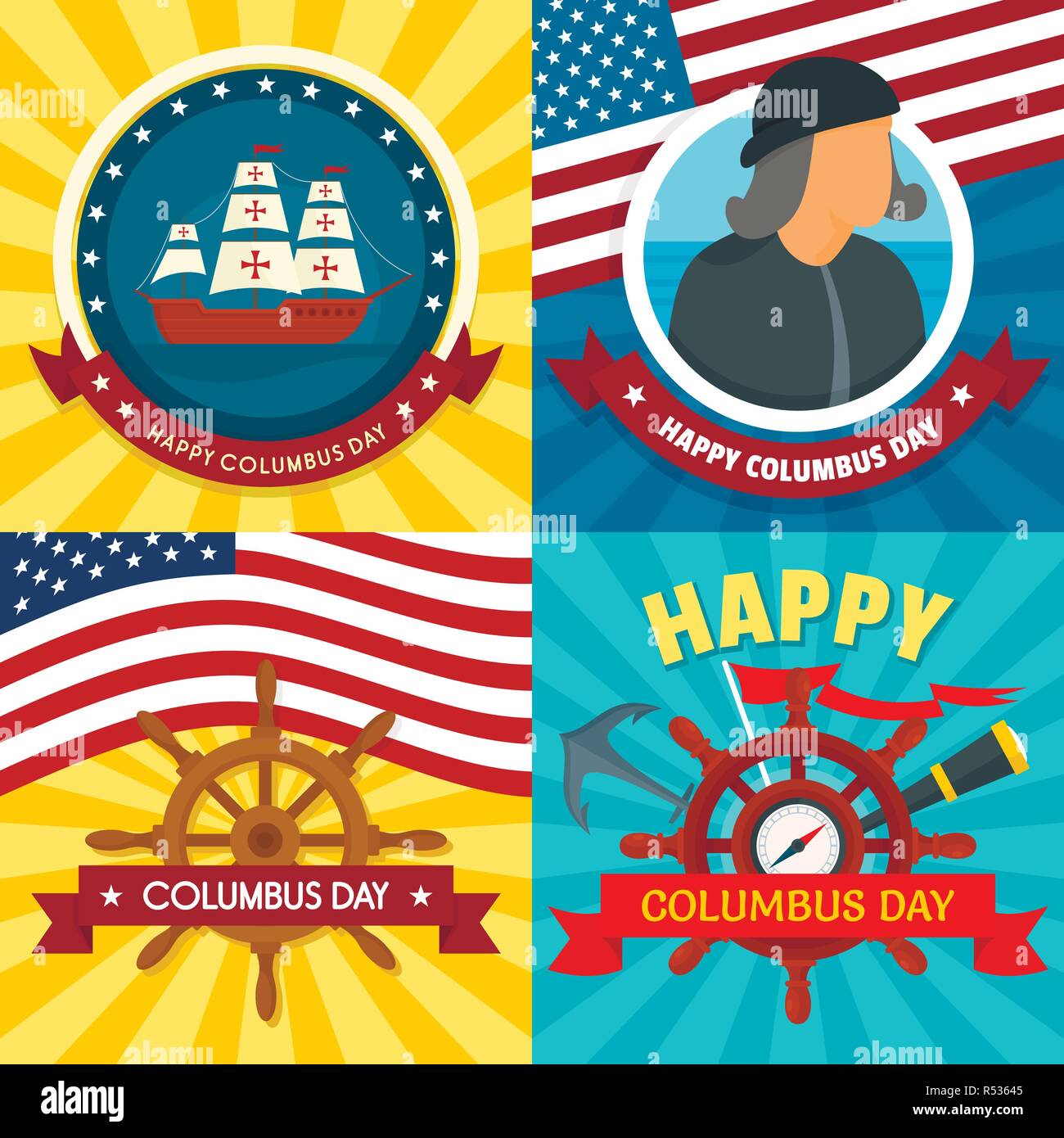 Christopher columbus map Stock Vector Images - Alamy