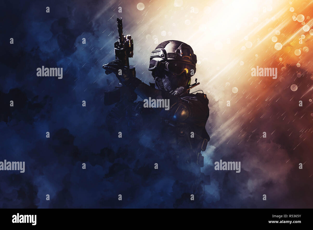 special forces soldier police, swat team member Stock Photo - Alamy