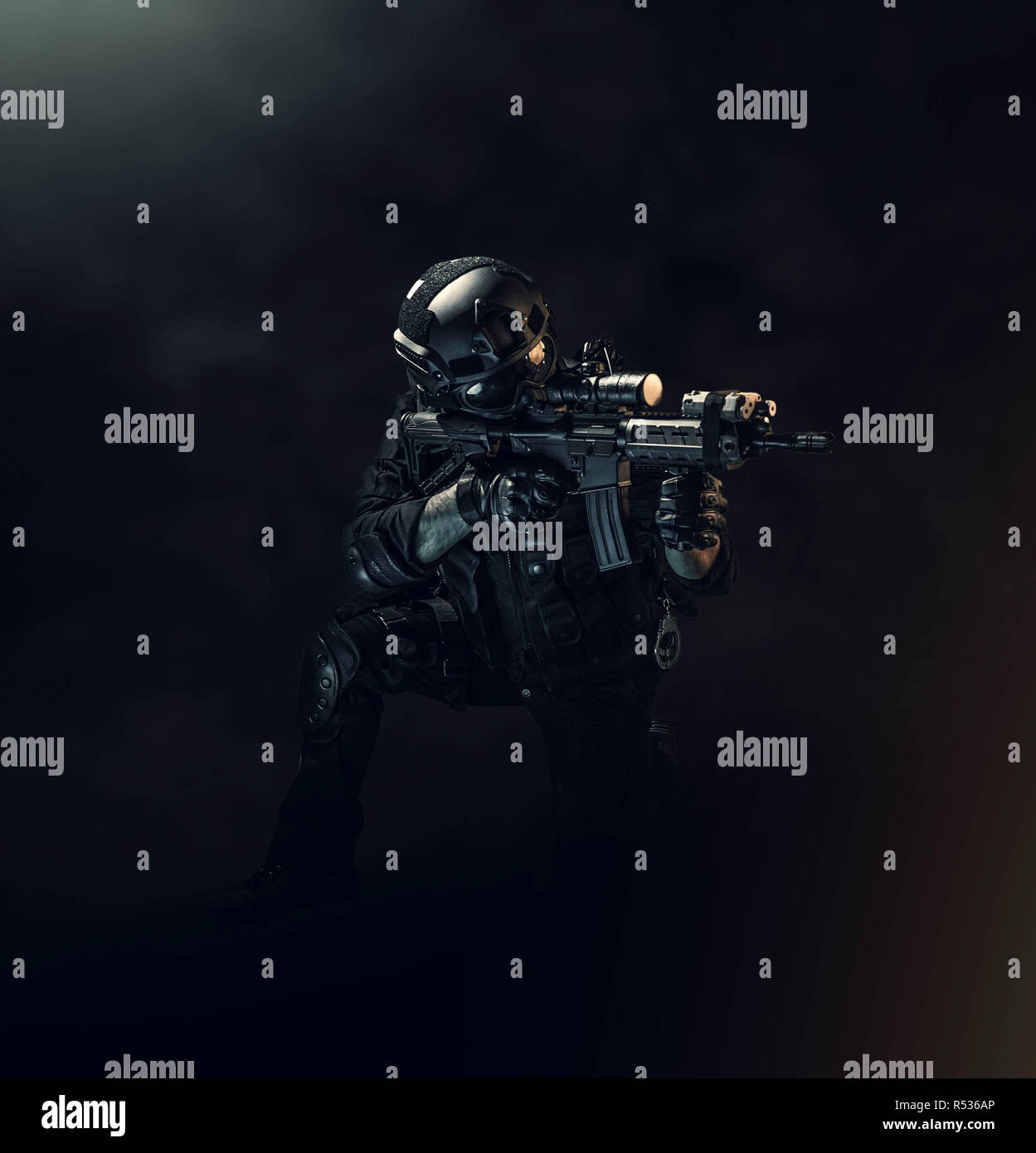 special forces soldier police, swat team member Stock Photo - Alamy