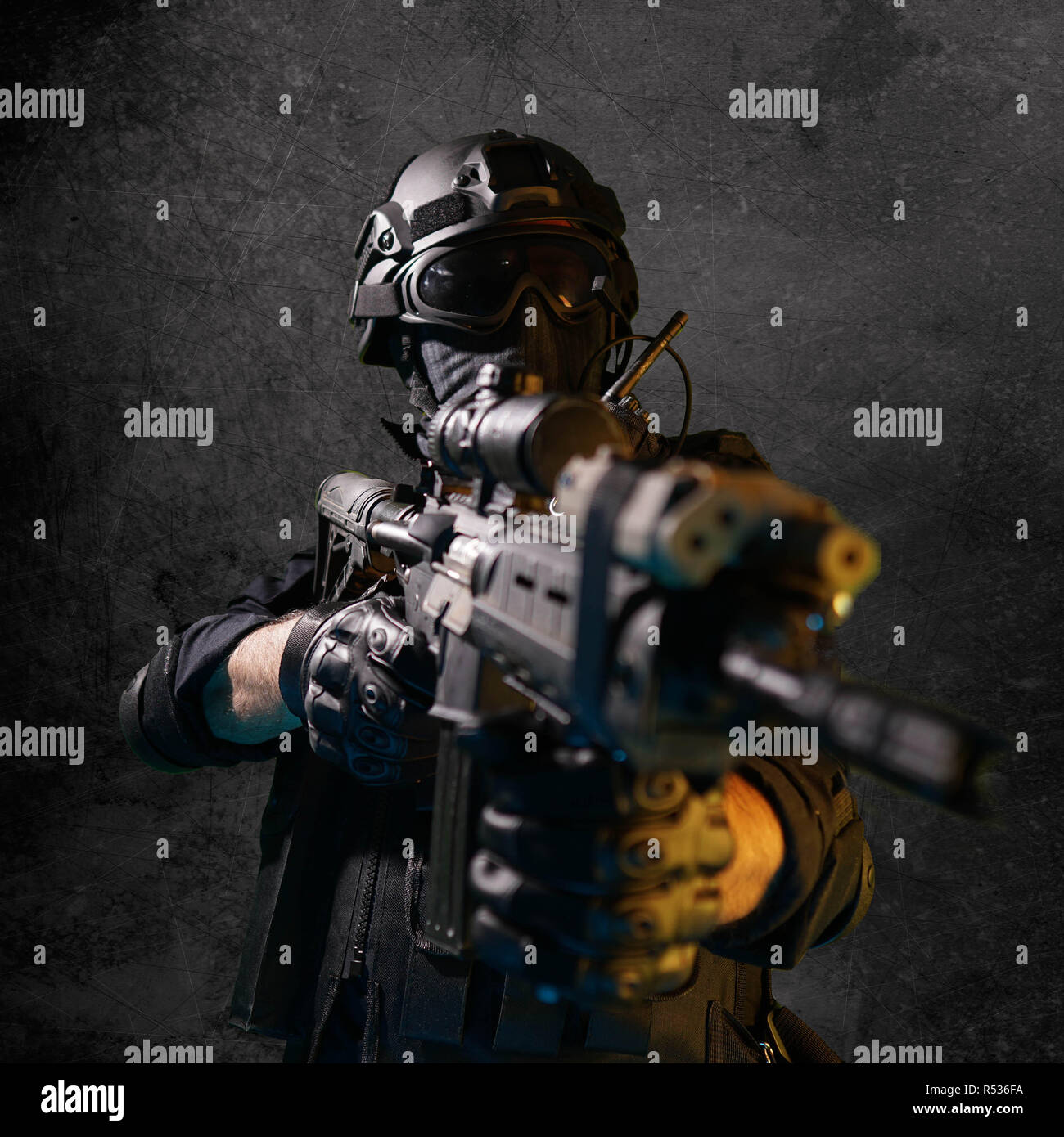 special forces soldier police, swat team member Stock Photo - Alamy