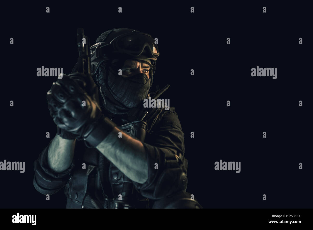 special forces soldier police, swat team member Stock Photo - Alamy