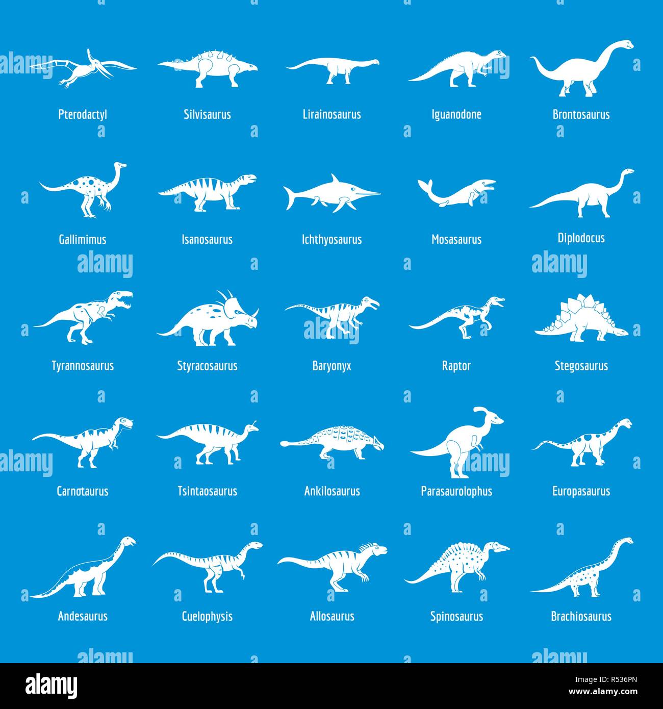 Types Of Dinosaurs Pictures With Names