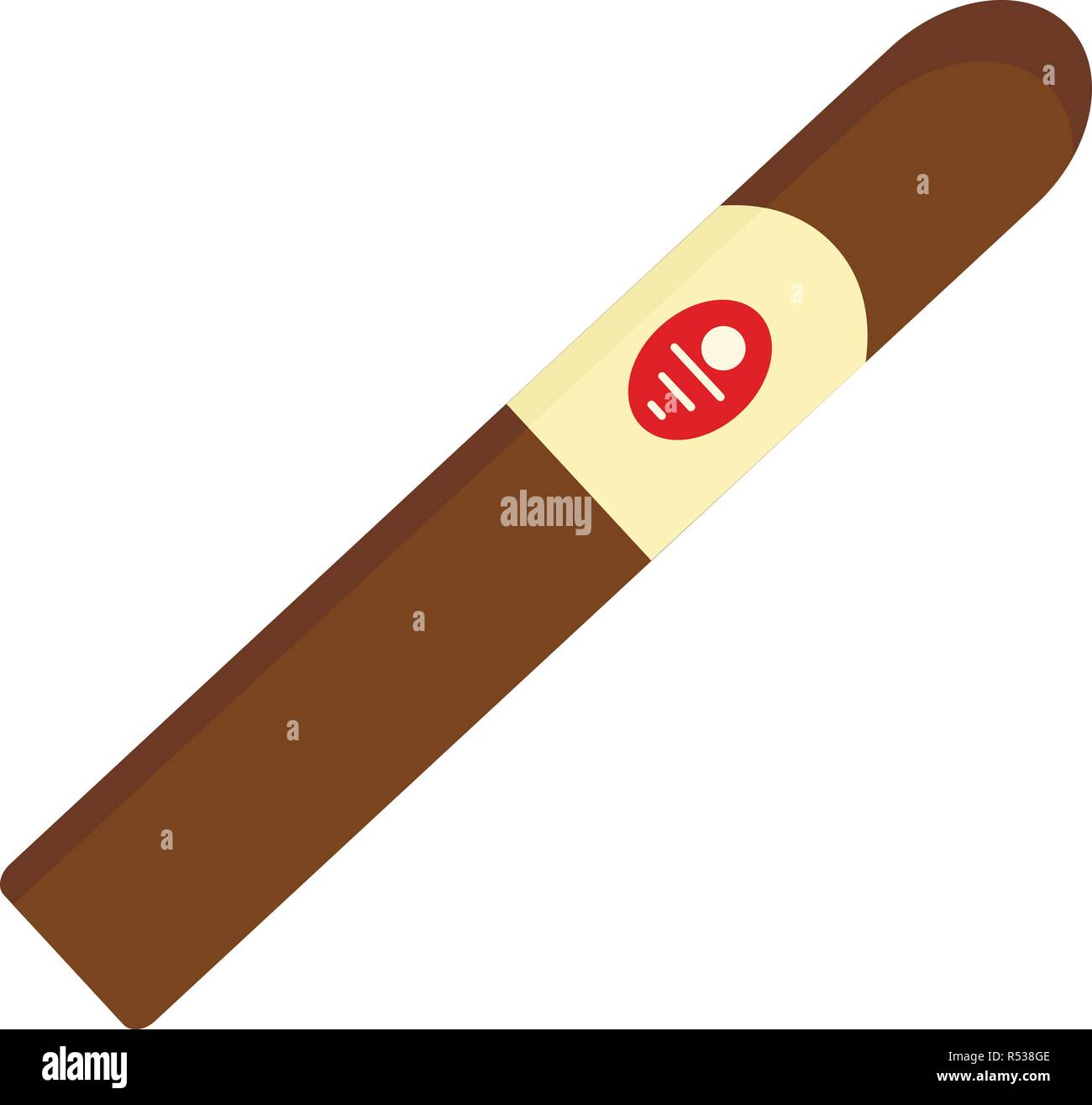 Royale cigar of cuba icon. Flat illustration of royale cigar of cuba ...