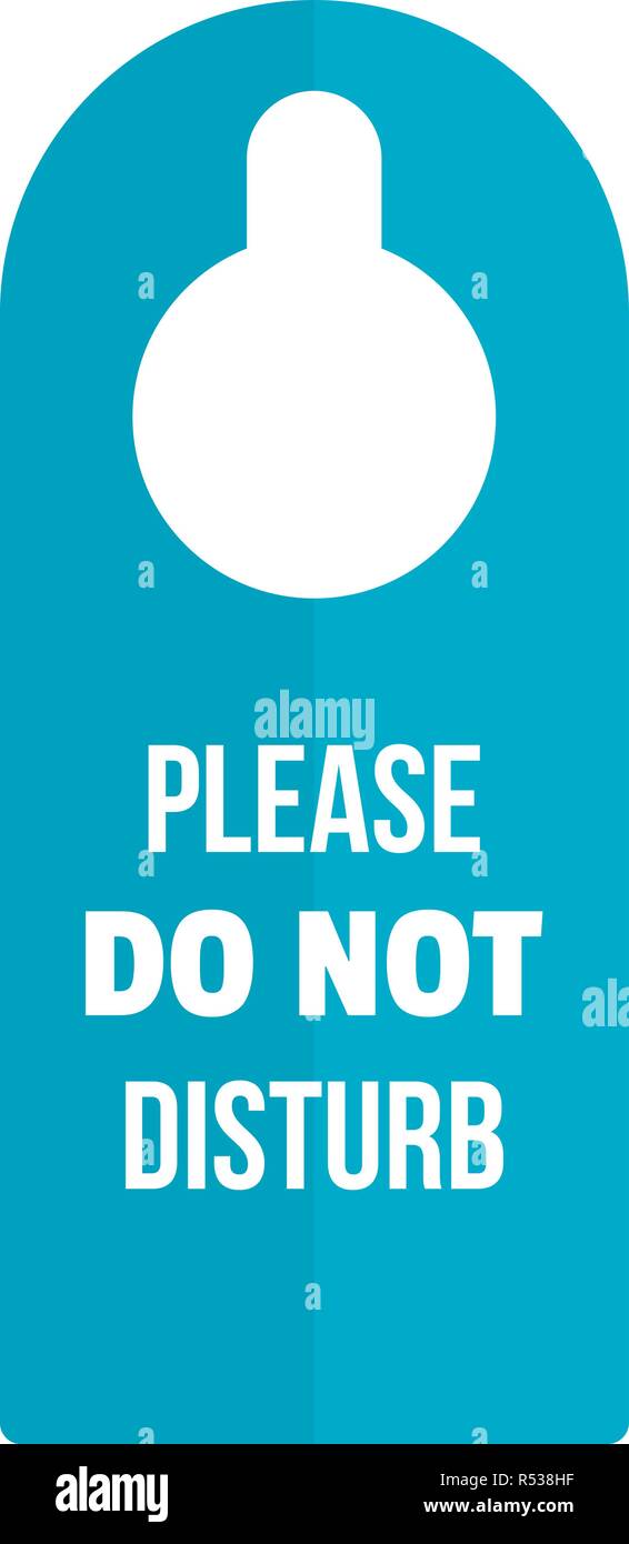 Do not disturb tag icon. Flat illustration of do not disturb tag vector ...