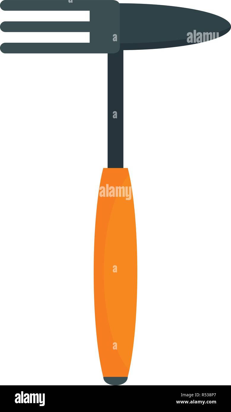 Hand rake tool icon. Flat illustration of hand rake tool vector icon ...