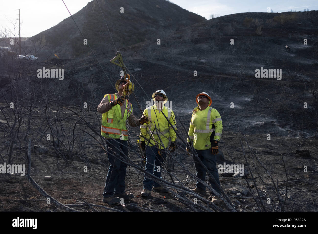 Fire damaged structures hi-res stock photography and images - Alamy