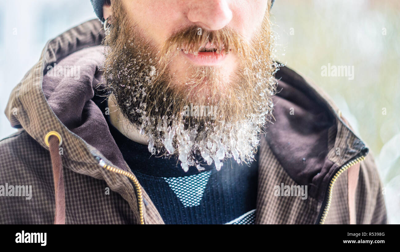 Cold icicles face hi-res stock photography and images - Alamy