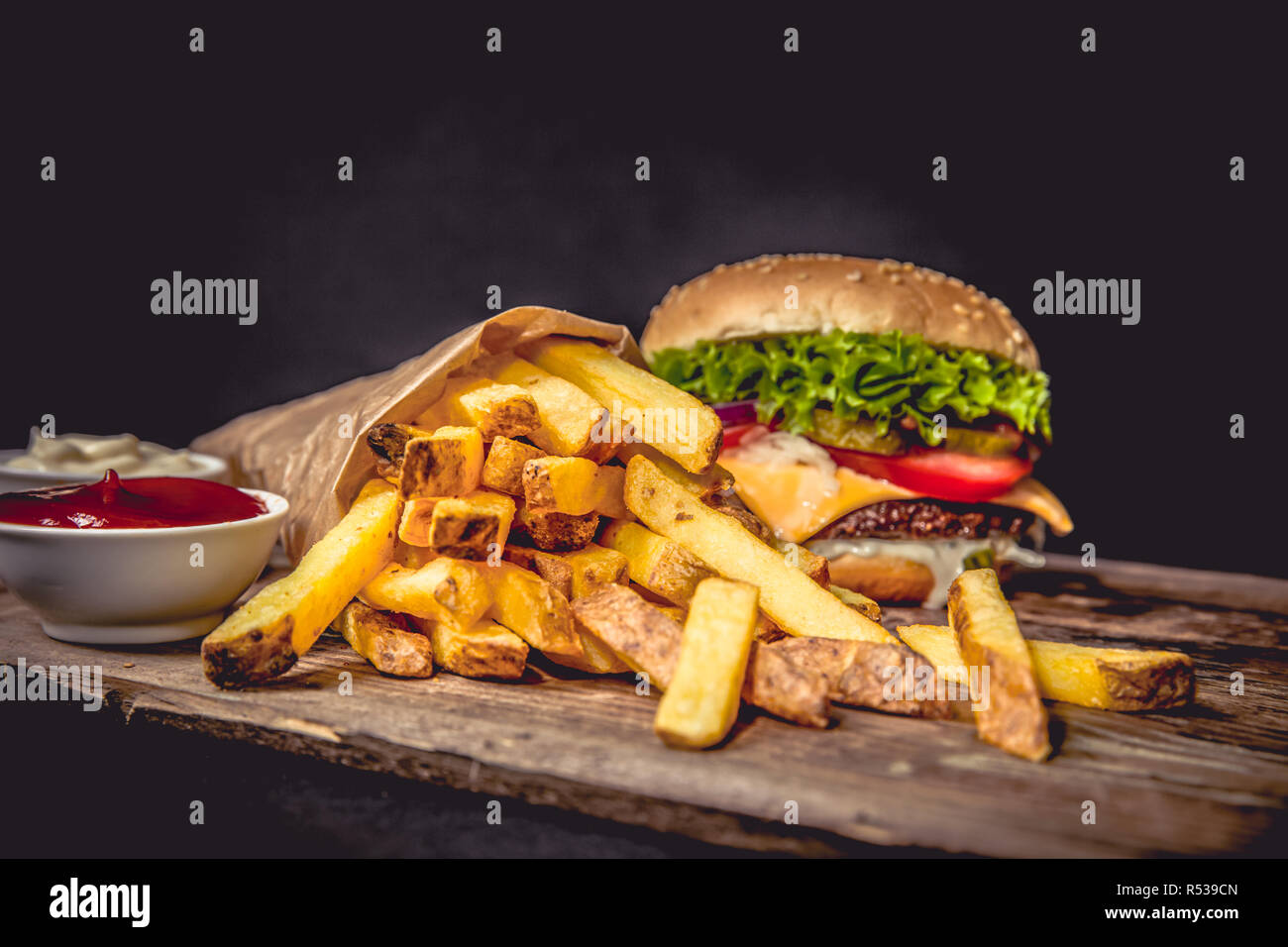 French fries shop hi-res stock photography and images - Alamy
