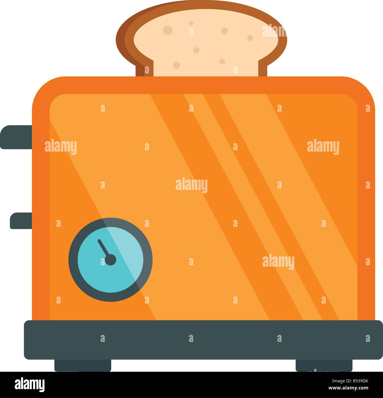 Timer toaster icon. Flat illustration of timer toaster vector icon for ...