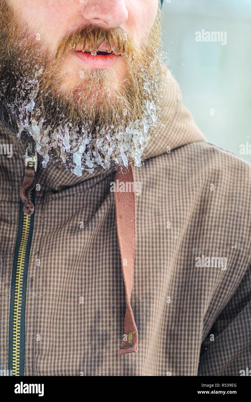 Beard icicles hi-res stock photography and images - Alamy