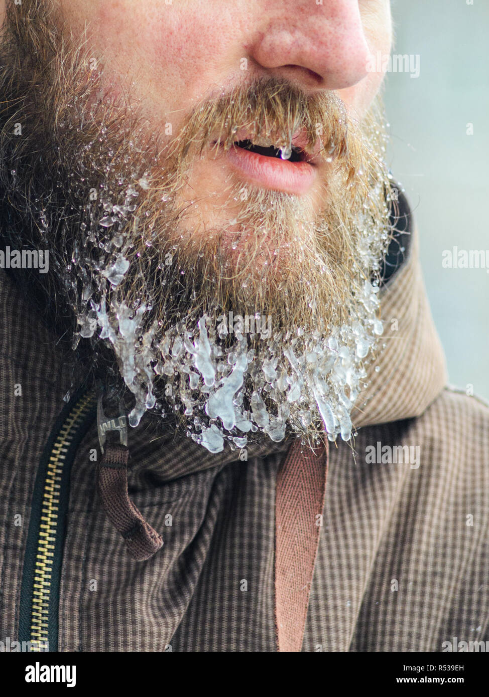 Cold Icicles Face High Resolution Stock Photography and Images - Alamy