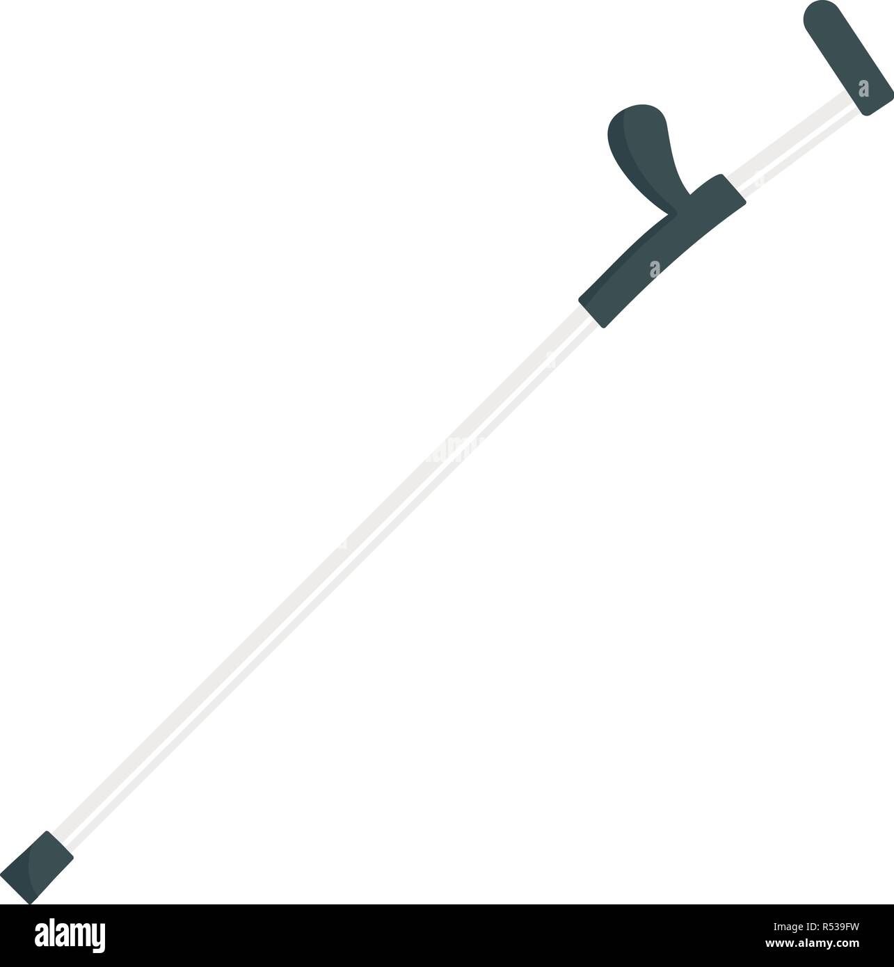 Modern walking stick icon. Flat illustration of modern walking stick ...