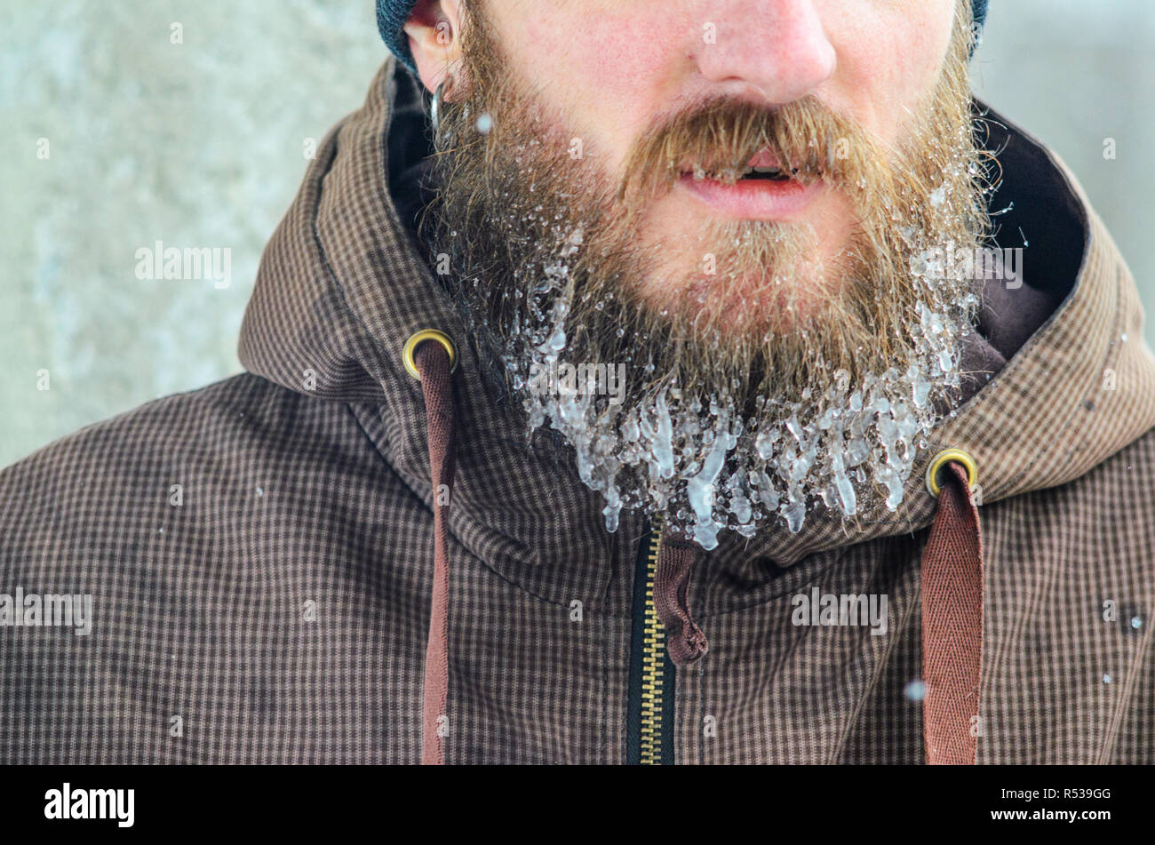 Cold icicles face hi-res stock photography and images - Alamy