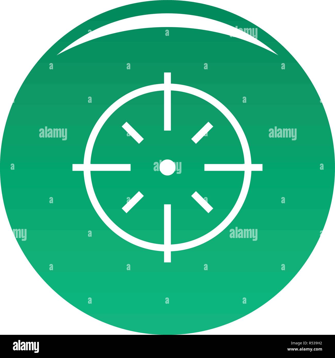 Specific target icon. Simple illustration of specific target vector ...