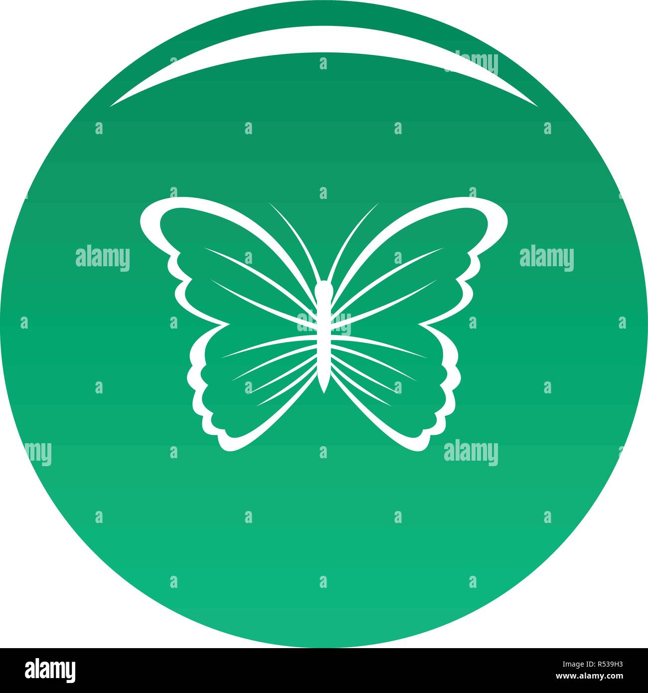 Butterfly in nature icon. Simple illustration of butterfly in nature ...